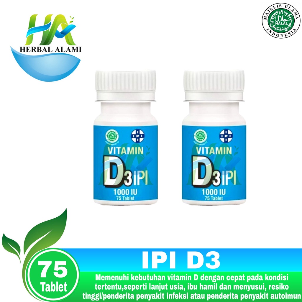Jual Vitamin Ipi D3 1000IU / IPI vitamin D3 1000 IU - Isi 75 tablet ... Jual Vitamin Ipi D3 1000IU / IPI vitamin D3 1000 IU - Isi 75 tablet ...