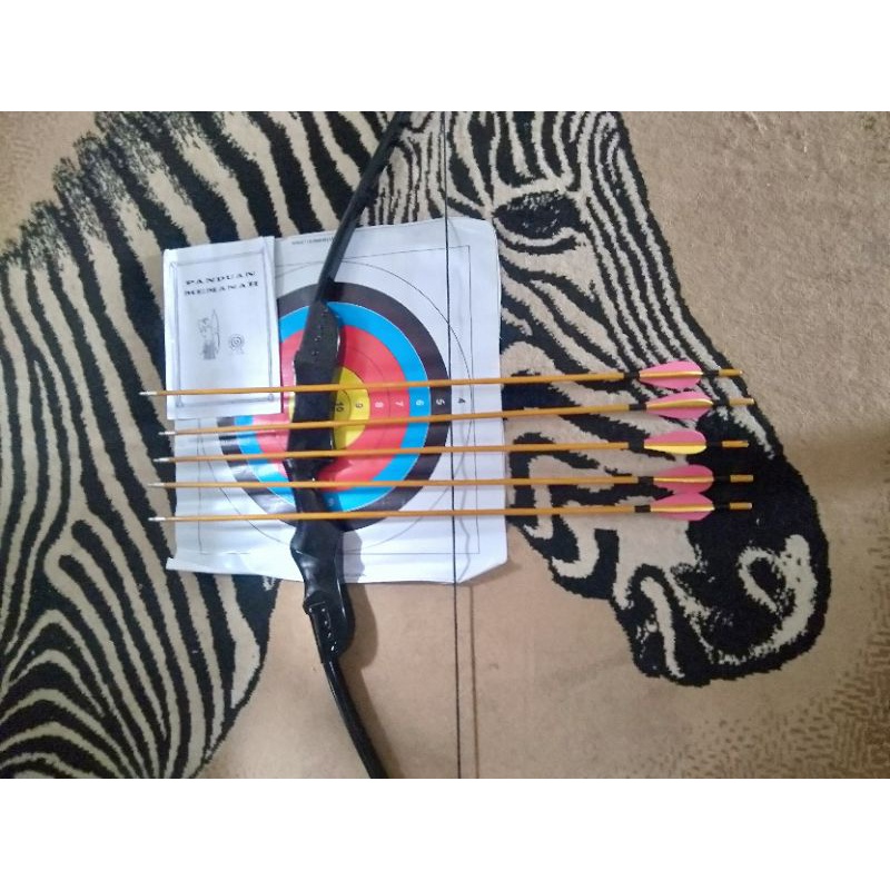 Jual Busur Panah Dewasa Panahan Set Lengkap 5 Arrow Bambu Ujung ...