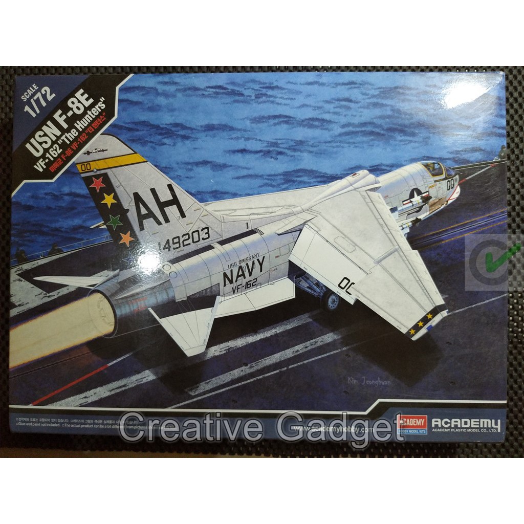 Jual Usn F 8e Vought Crusader Fighter Aircraft Model Kit Academy 1 72 F8e The Hunters Us