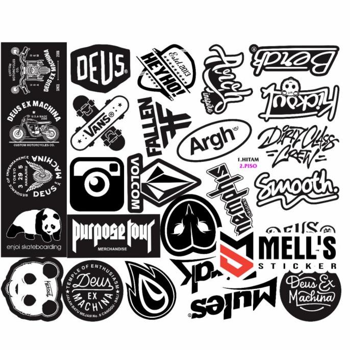 Jual stiker sticker distro stiker sticker graftac motor / paket isi 100 ...