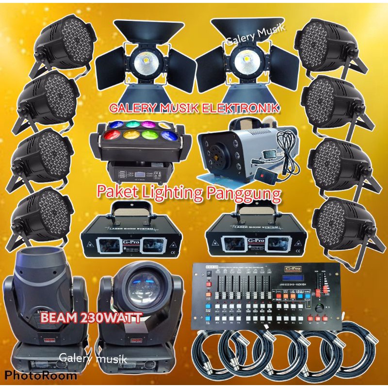 Jual Paket Parled, Beam 230watt, Mixer, Laser 2 mata, fresnel COB ...