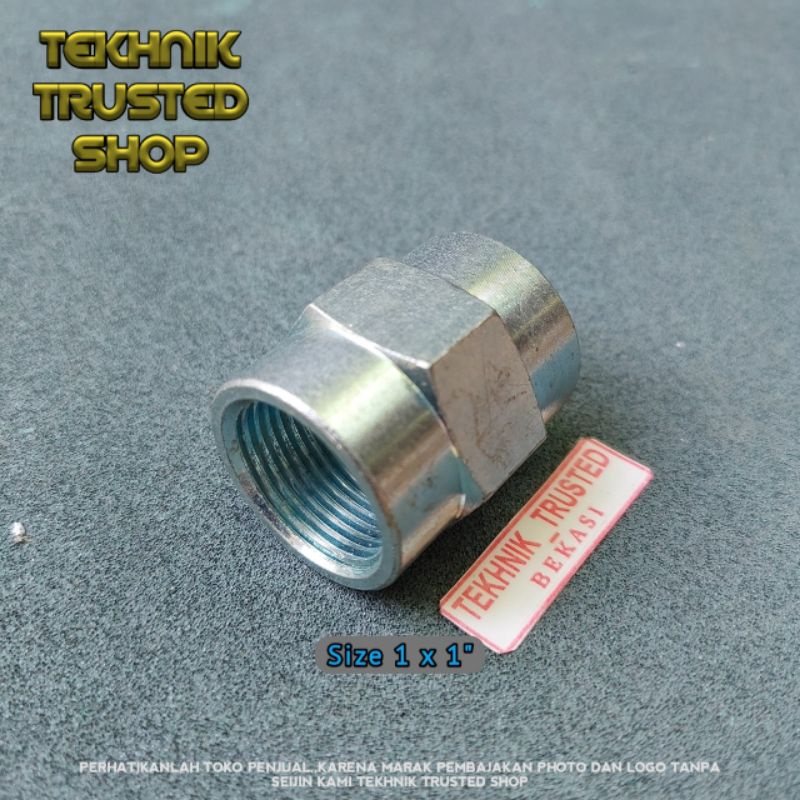 Jual Reducer conector sock drat 1" Nepel sok coupling sambungan pipa ...
