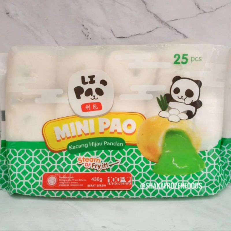Jual MINI PAO ISI KACANG HIJAU PANDAN 25pcs | Shopee Indonesia