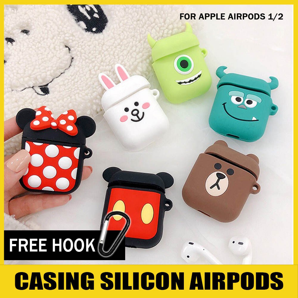 Jual CASING SILIKON AIRPODS 1 2 i12 AIR PODS CASE SILICONE ANEKA ...