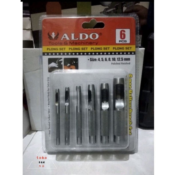 Jual Alat Plong Set 6pcs / Hollow Punch / alat pelubang kulit dll ...