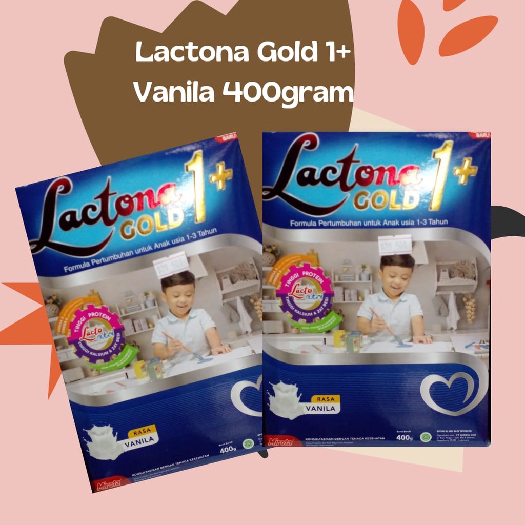 Jual Lactona Gold 1+ Vanila 400Gram | Shopee Indonesia