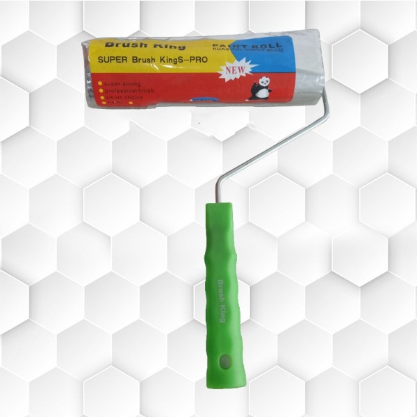 Jual Kuas Roll 9 Inch Kuas Cat Tembok 9 Inch Gagang Kayu Plastik Paint ...