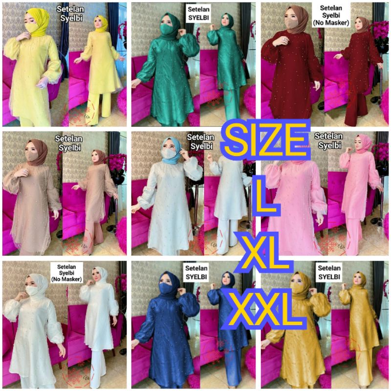 Jual PAKAIAN MUSLIM SIZE L/XL/XXL SET BAJU MUSLIM MEWAH BAJU KONDANGAN ...