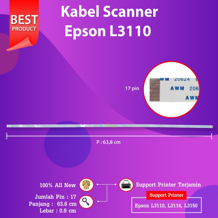 Jual Kabel Scanner Printer Epson L3110 L3116 Flexible Cable Scan L3150 7954