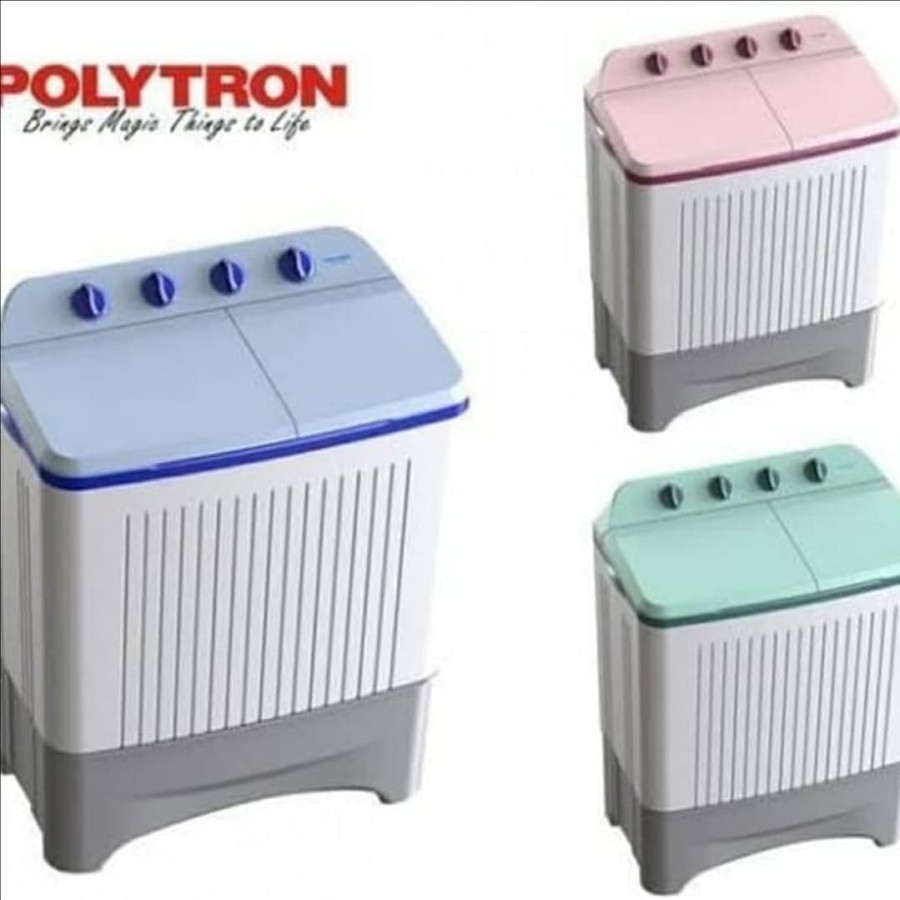 Jual Mesin Cuci Polytron 2 Tabung 8 KG PWM-8363 Garansi Resmi Polytron ...