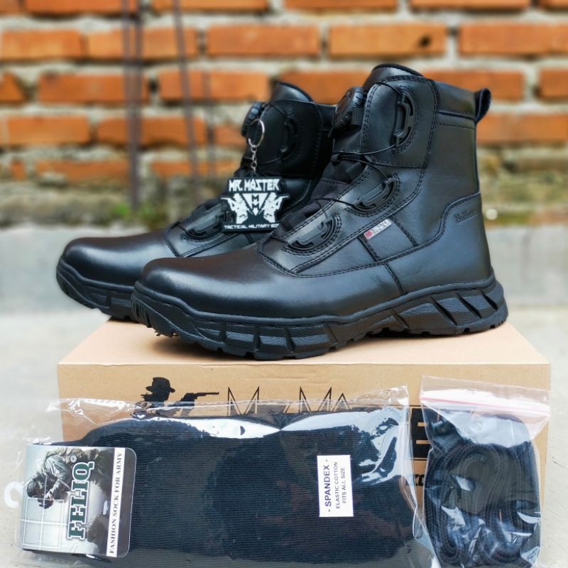 Jual SEPATU PDL PDH TALI PUTAR MIDTREX MERK MR MASTER KULIT SAPI ASLI ...