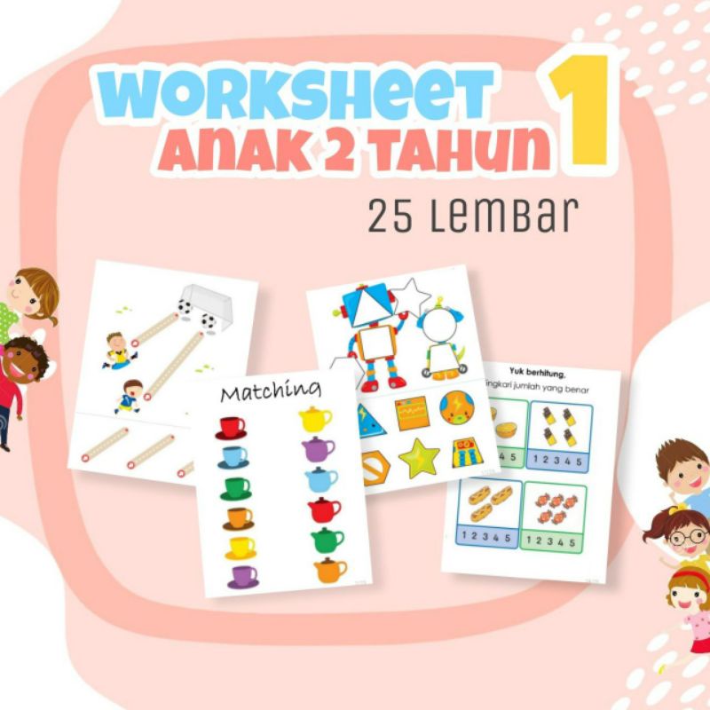 Jual lembar kerja anak (worksheet paud ) anak 2-6tahun | belajar ...