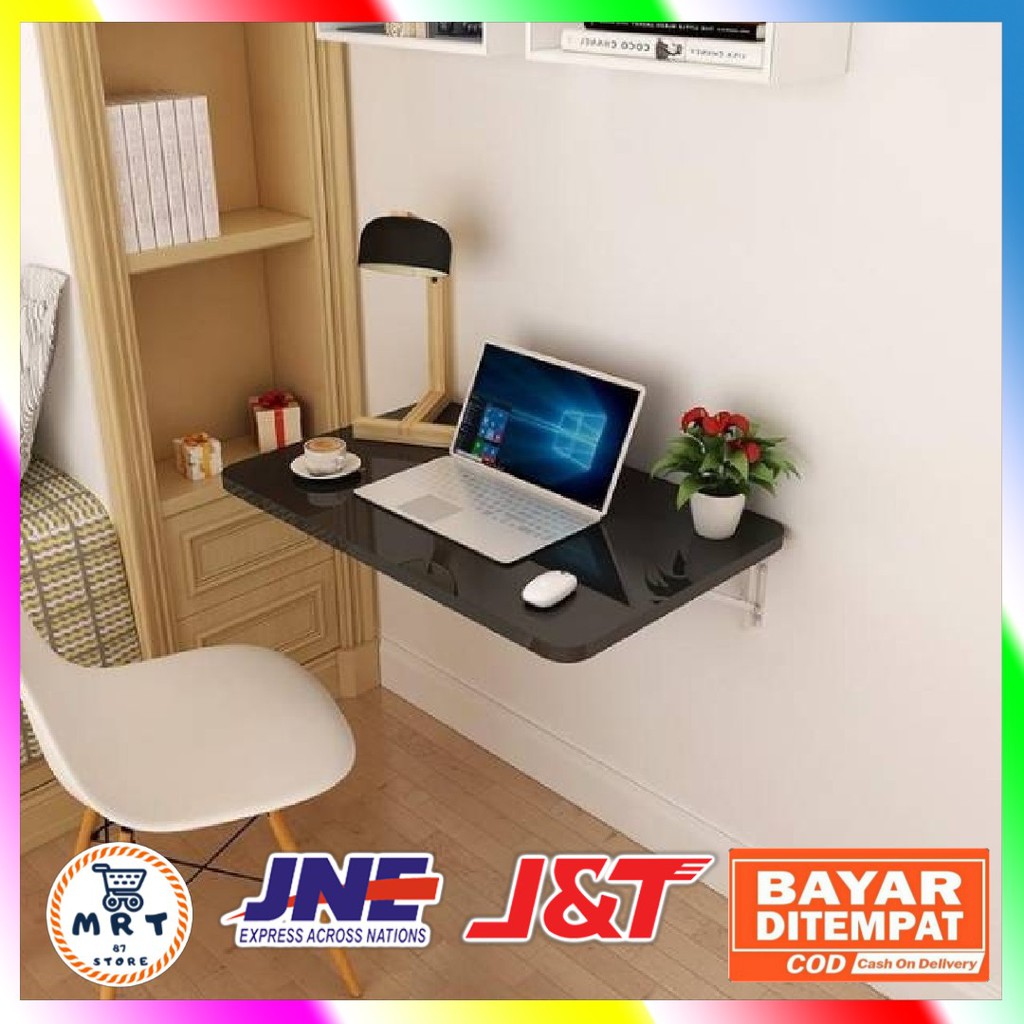 Jual Meja Tempel Tembok Lipat Dinding Rak Meja Kerja Apartement Kos ...
