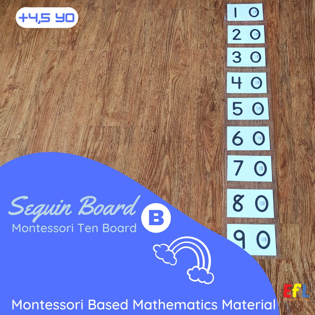 Jual Montessori Ten Board / Seguin Board B - EFL | Shopee Indonesia