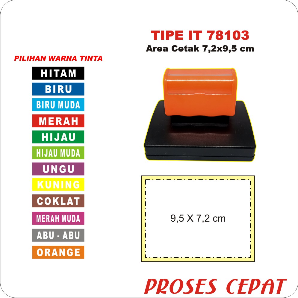 Jual Stempel Custom Jumbo Besar Otomatis I Stempel Kardus Kemasan Perusahaan Tanpa Bantalan ...