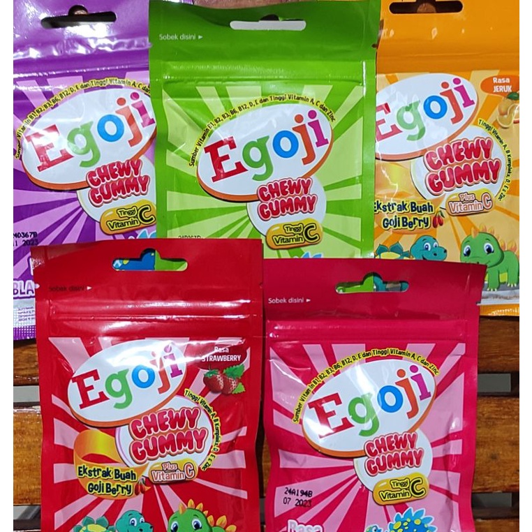 Jual Egoji Chewy Gummy Sachet Isi 10 Butir / Permen Vitamin Anak ...