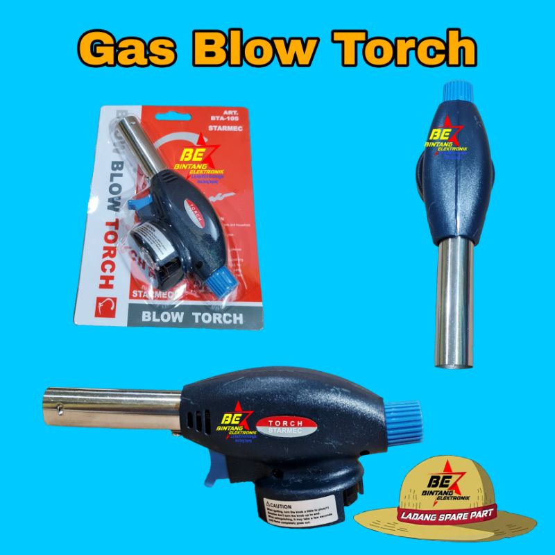 Jual BTA 105 KEPALA GAS TORCH KOREK BBQ BLOW TORCH FLAME GUN ALAT LAS ...