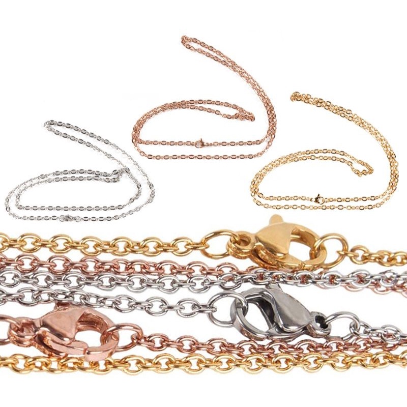 Jual Rantai Kalung Stainless steel | Shopee Indonesia