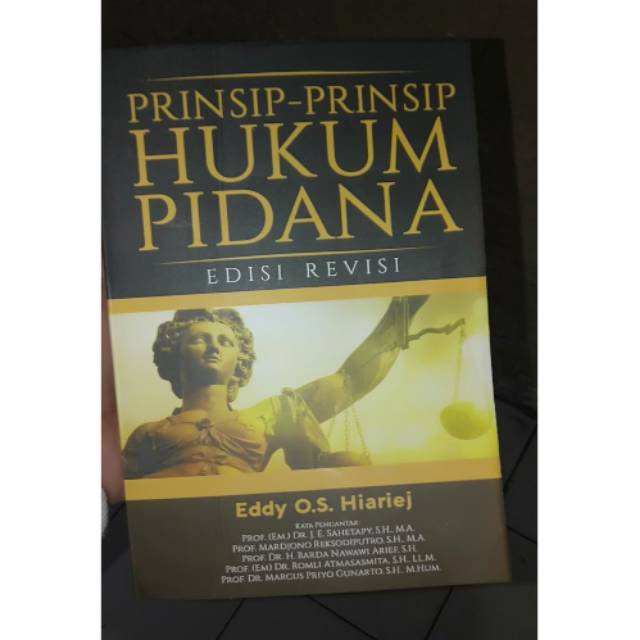 Jual Buku Prinsip-Prinsip Hukum Pidana edisi revisi by Eddy O.S. Hiraej | Shopee Indonesia