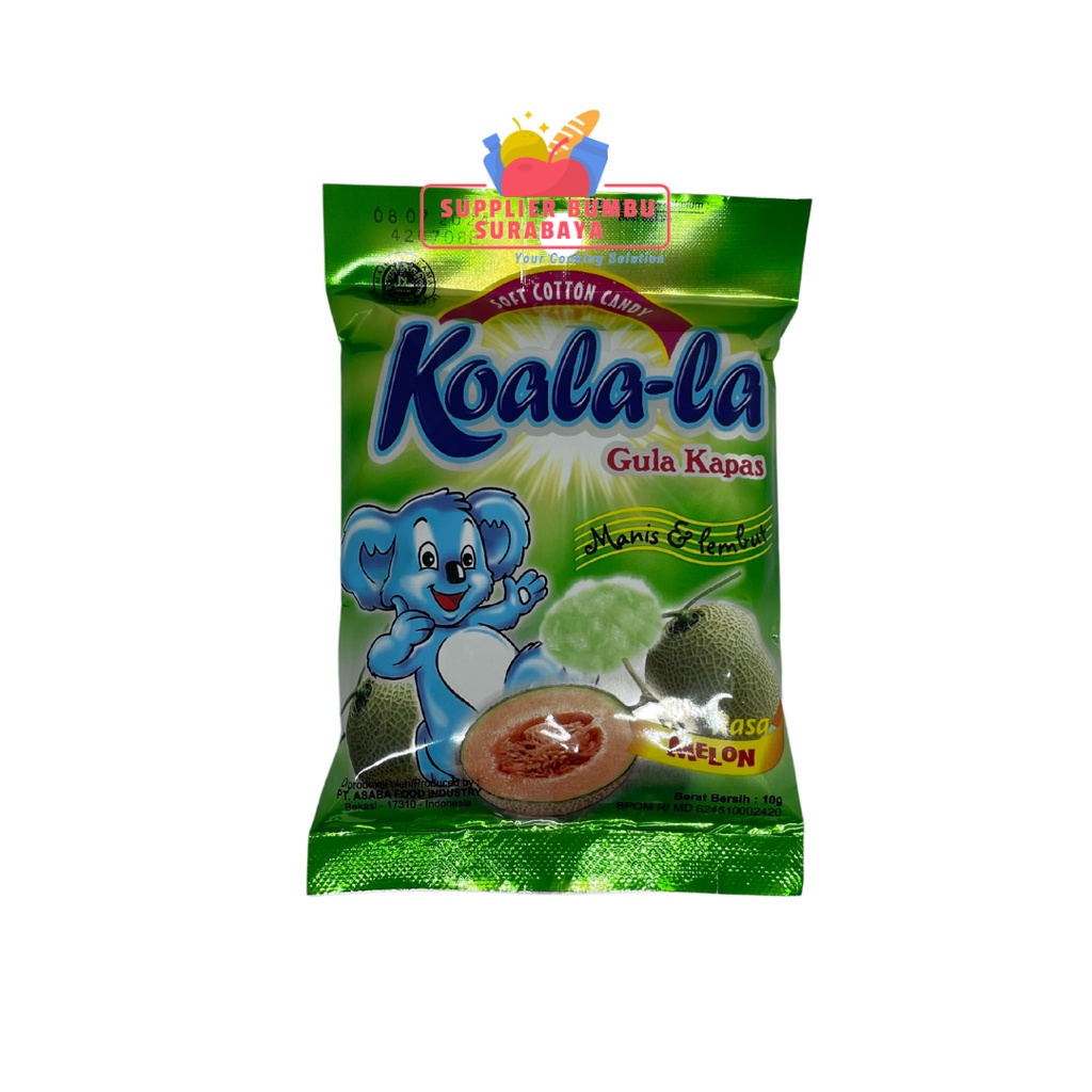 Jual Koala La Koalala Soft Cotton Candy Permen Gula Kapas Melon Apple ...