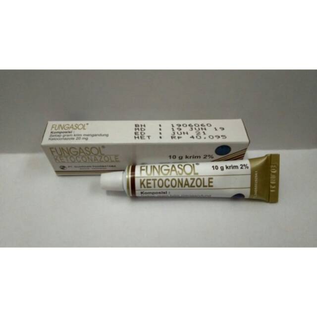 Jual FUNGASOL ( KETOKONAZOLE ) CREAM 10gr ( SALEP GATAL JAMUR ...