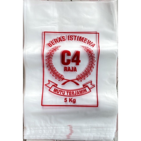 Jual Plastik Beras 5 KG C4 Raja (isi 100 lembar) | Shopee Indonesia