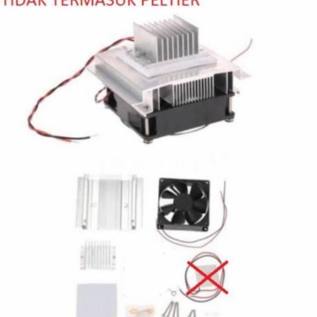 Jual KIT PELTIER COOLING SYSTEM PENDINGIN 12V set fan case heatsink ...