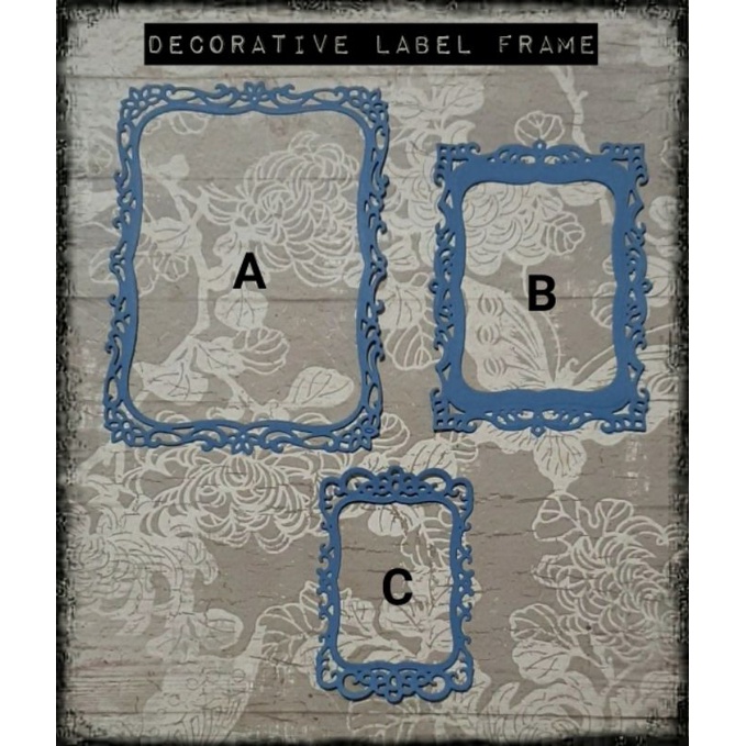 Jual Scrapbook label journaling/die cut decorative label frame | Shopee ...