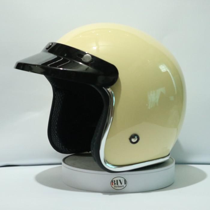 Jual HELM BOGO RETRO POLOS LIST CROOM DAN PET BOGO MERAH DEWASA CLASSIC ...