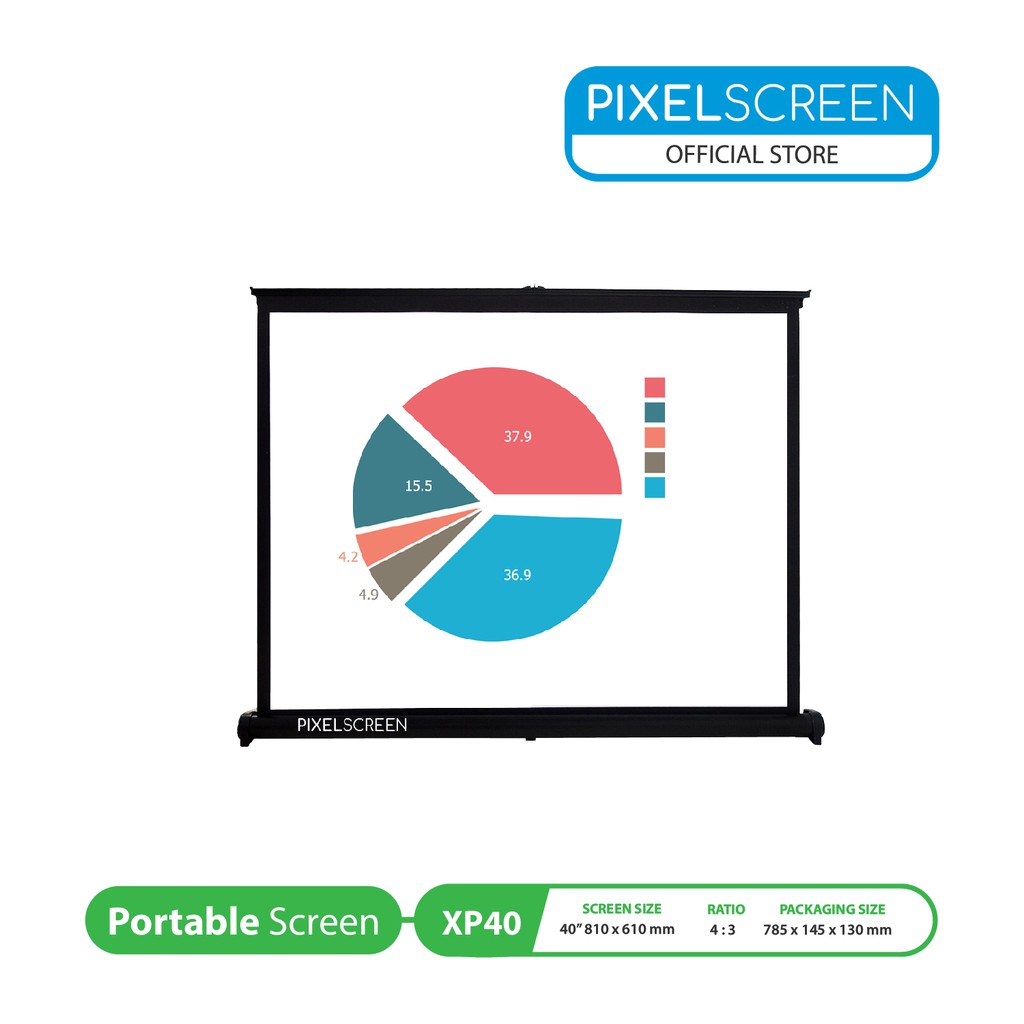 Jual Pixelscreen Screen Projector Portable 40 inch | Shopee Indonesia