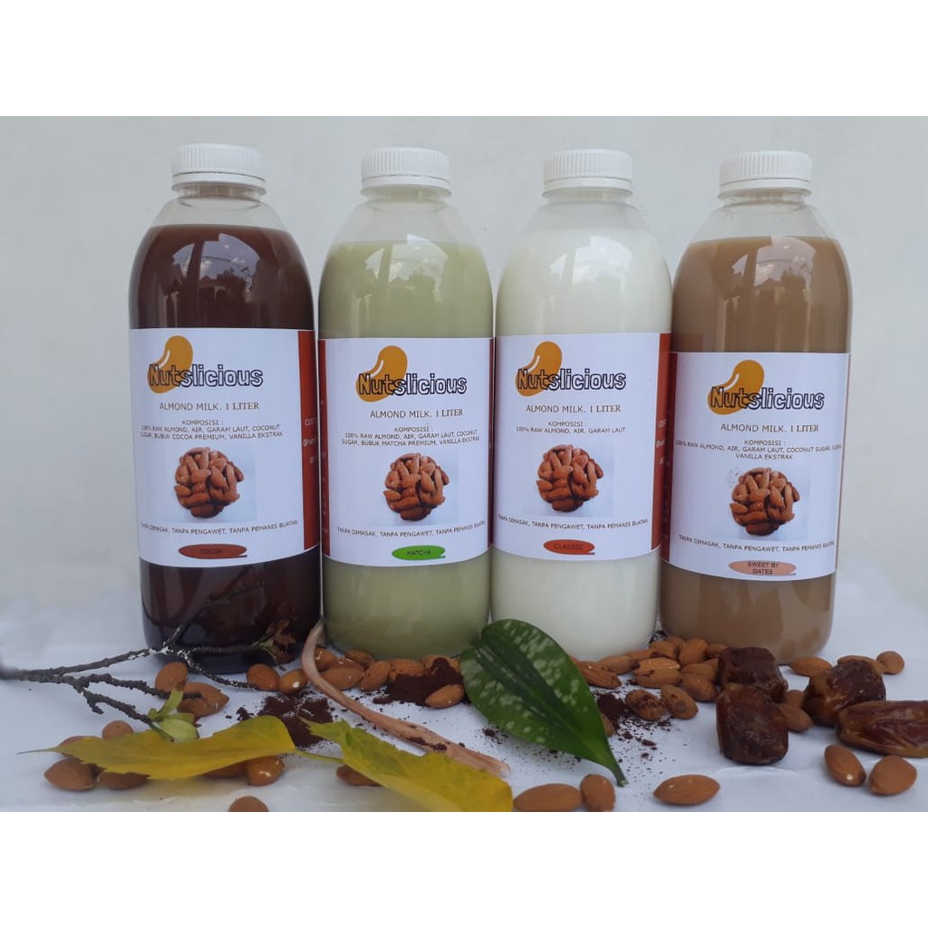 Jual Susu Almond Varian Rasa Nutslicious 1 Liter /Asi Booster / Almond ...