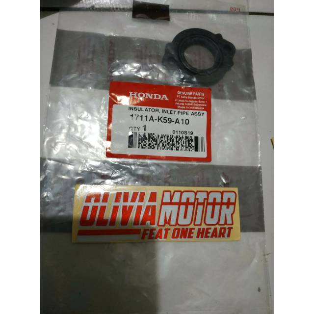 Jual Insulator inlet pipe assy paking intake vario 150 1711A-K59-A10 | Shopee Indonesia