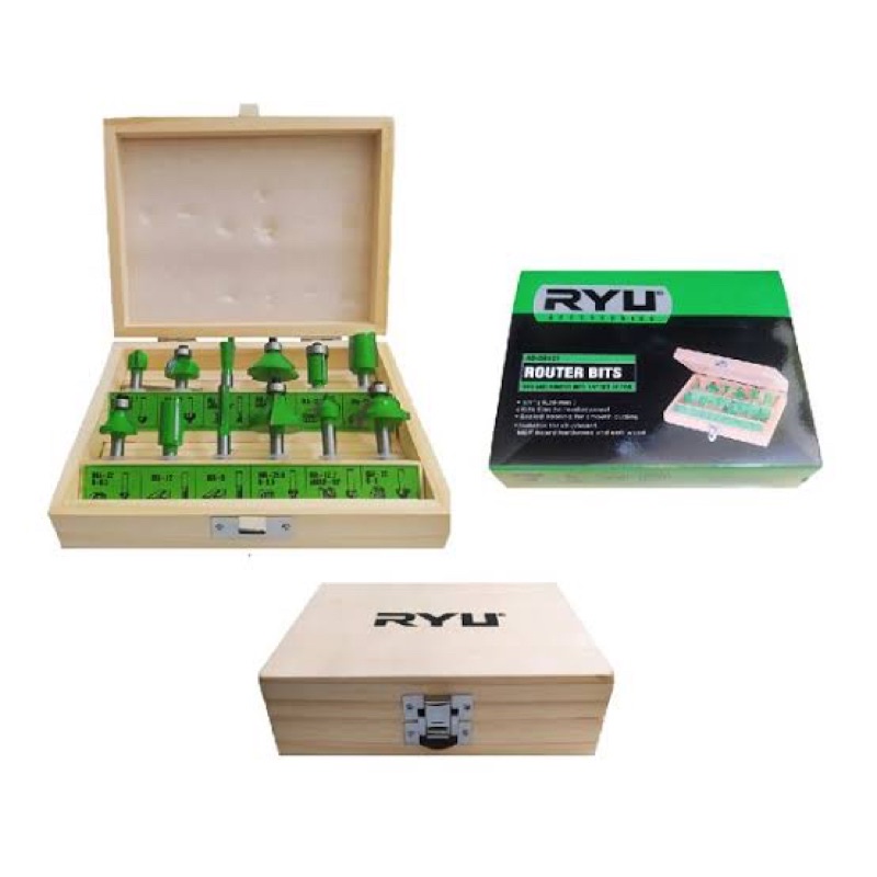 Jual RYU - Router bit set 12pcs | Shopee Indonesia