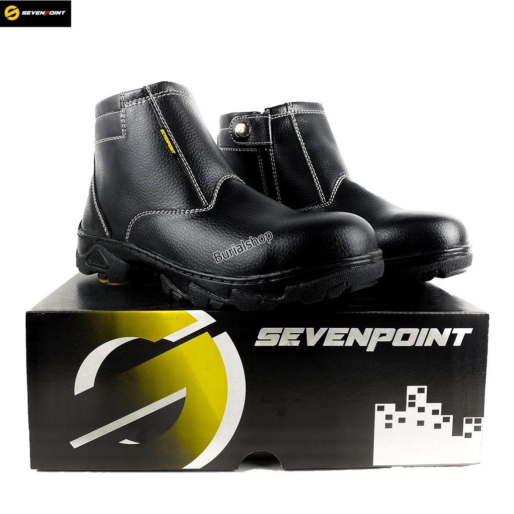 Jual Sepatu Safety Boots Slop Original Ujung Besi Septy Slip On Boot ...