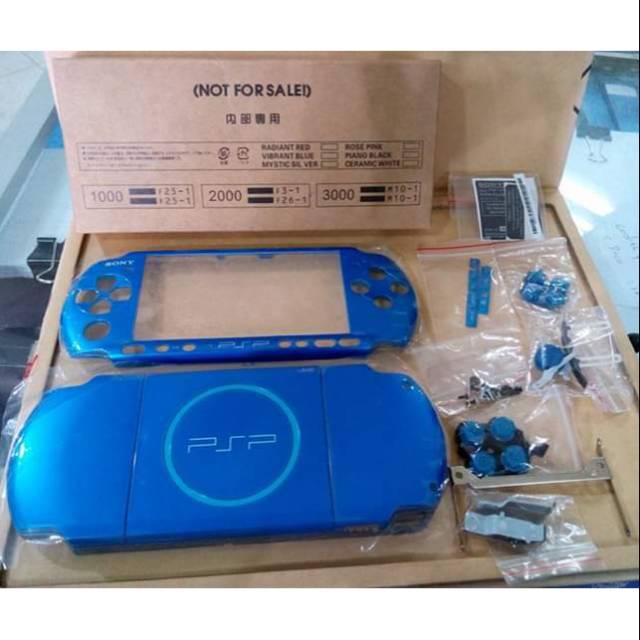 Jual Casing psp slim seri 3000 FULL SET - BIRU | Shopee Indonesia