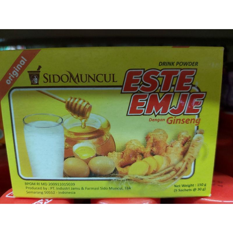 Jual Sidomuncul Este Emje STMJ Ginseng isi 5 x 30 gram | Shopee Indonesia
