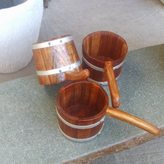 Jual Gayung Unik Dari Kayu Jati Belanda | Shopee Indonesia