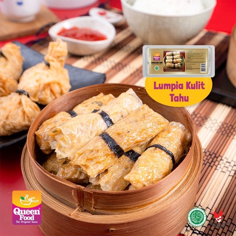 Jual DIMSUM LUMPIA KULIT TAHU #1 QUEEN FOOD isi 10 | Shopee Indonesia