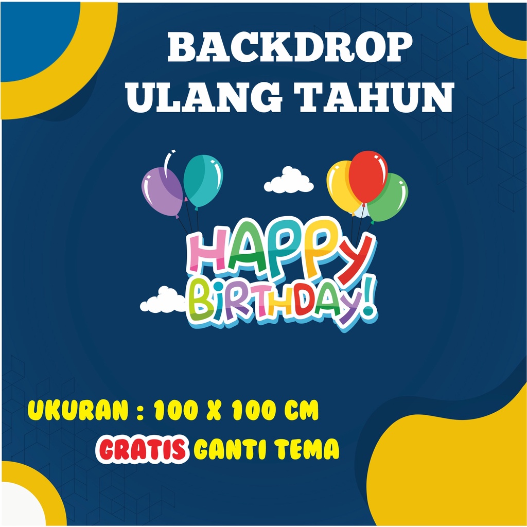 Jual BACKDROP SPANDUK BANNER ULANG TAHUN | Shopee Indonesia