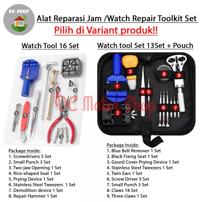 Jual Alat Service Jam Tangan / Alat Reparasi Jam Tangan Arloji Set ...