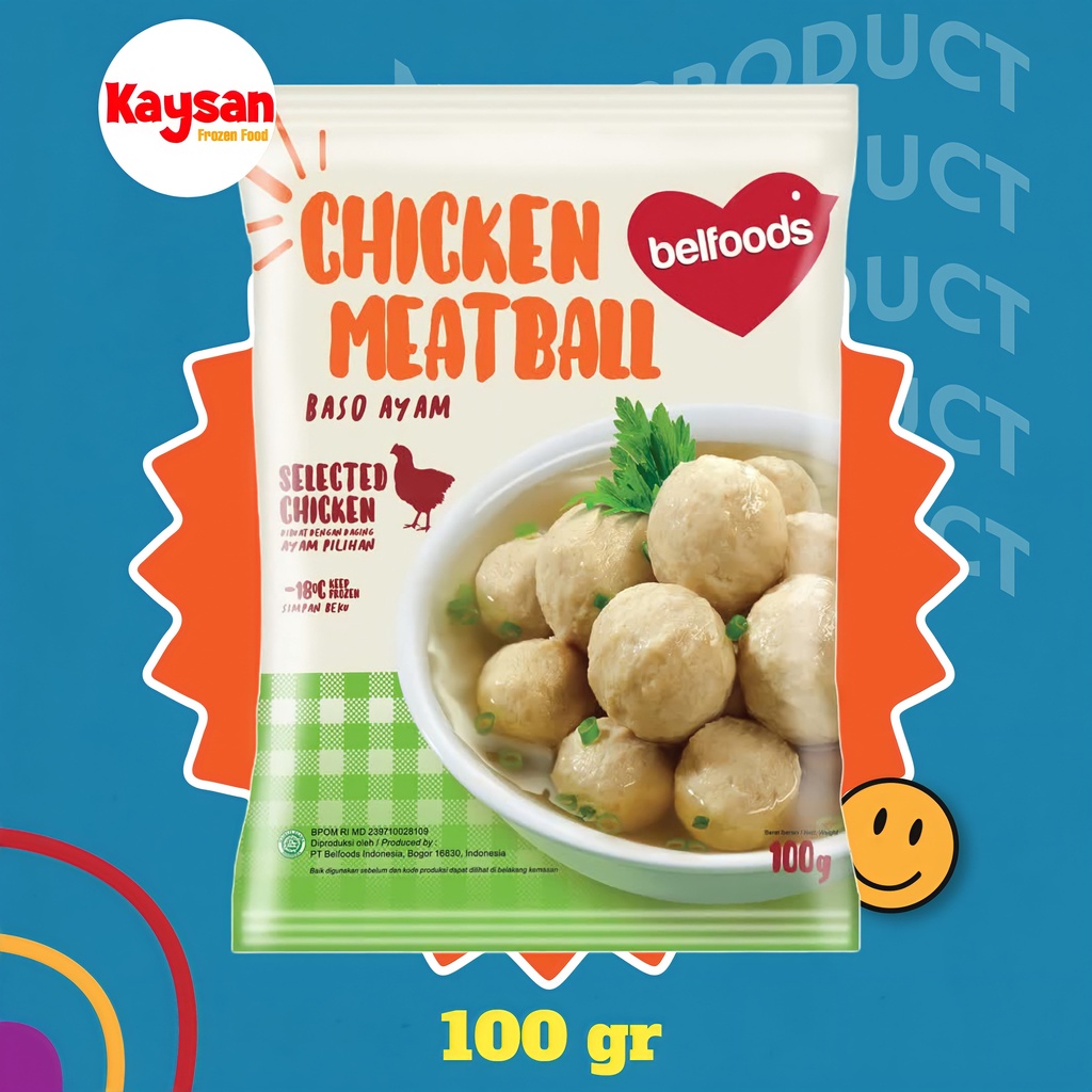 Jual BELFOODS BAKSO AYAM 100 GRAM CHICKEN MEATBALL | Shopee Indonesia