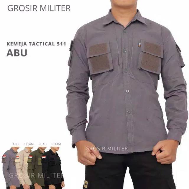 Jual KEMEJA TACTICAL 5 l l Komando Lapangan baju lengan panjang PdL seragam kantor kerja TNI ...