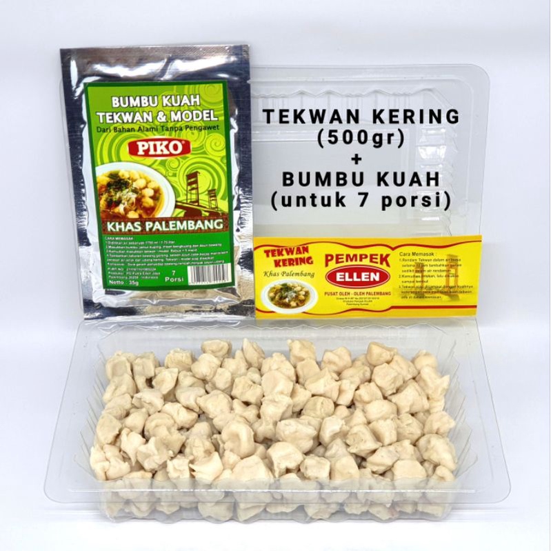 Jual TEKWAN KERING MENTAH 500gr PLUS BUMBU KUAH TEKWAN MODEL PEMPEK ...