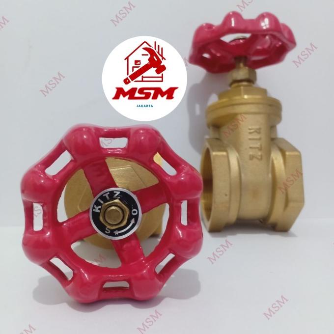 Jual Gate Valve Kuningan Kitz 2 Inch Stop Kran Kuningan 2" Harga Promo - 2 | Shopee Indonesia
