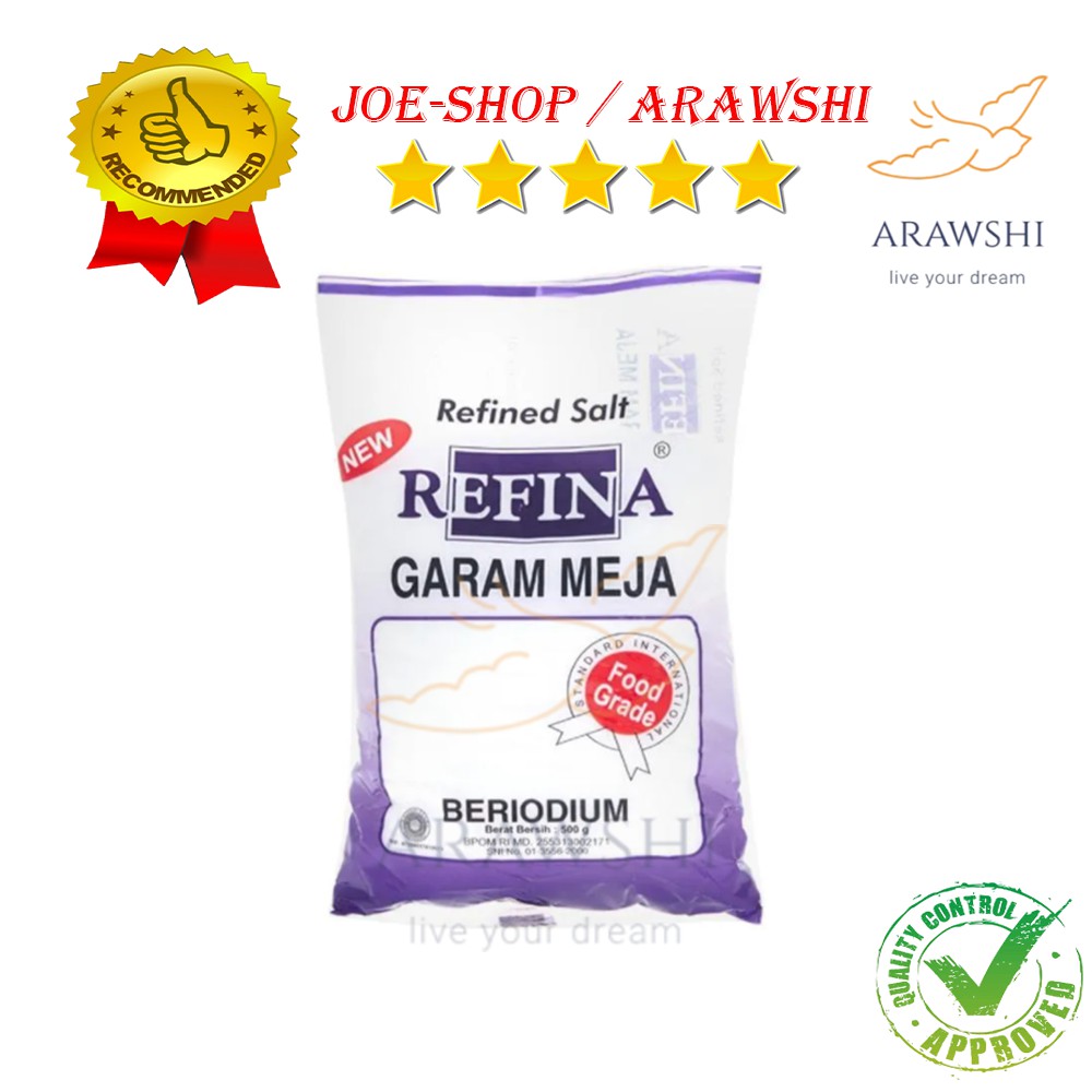 Jual Refina Garam Meja Murni 500g - Garam Dapur Halus Berkualitas ...