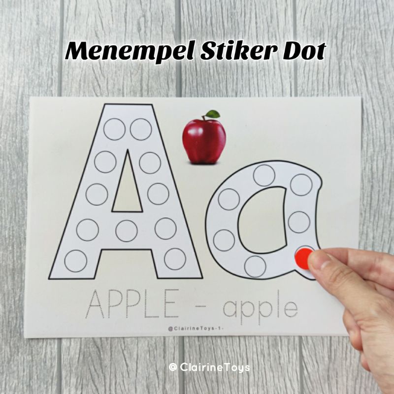 Jual PAKET TRACING & MENEMPEL DOT STICKER HURUF A-Z | Shopee Indonesia