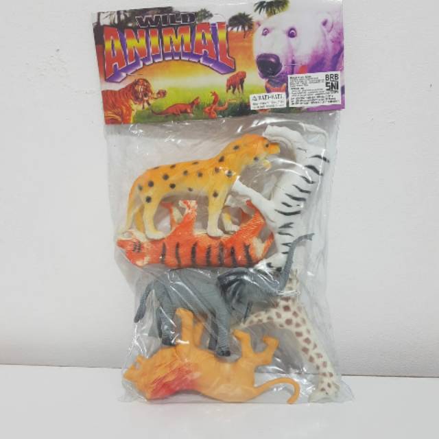 Jual Mainan set hewan karet wild animal edukatif anak | Shopee Indonesia