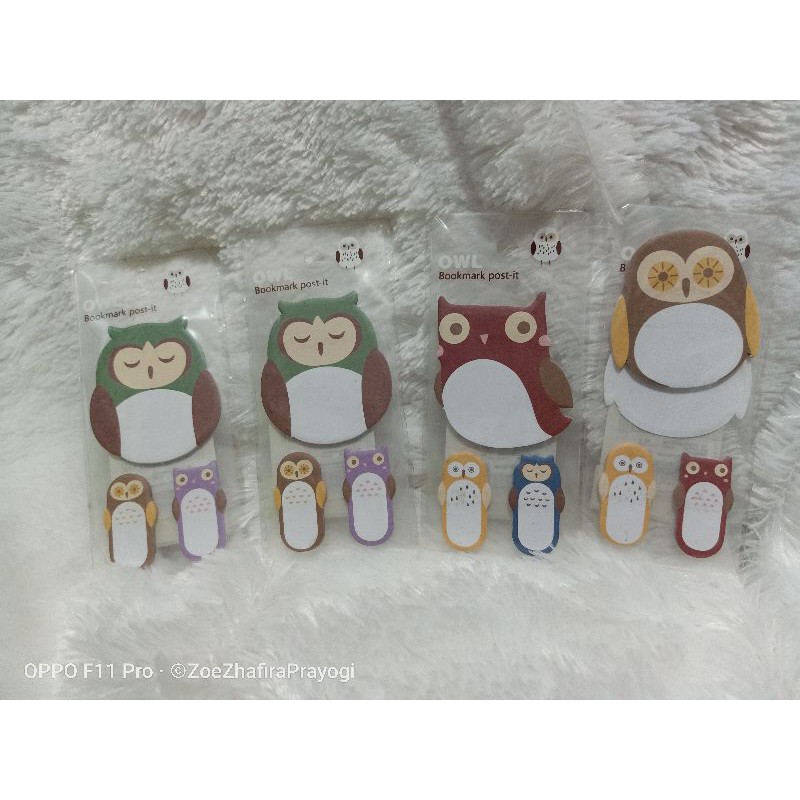 Jual sticky notes owl lucu murah | Shopee Indonesia