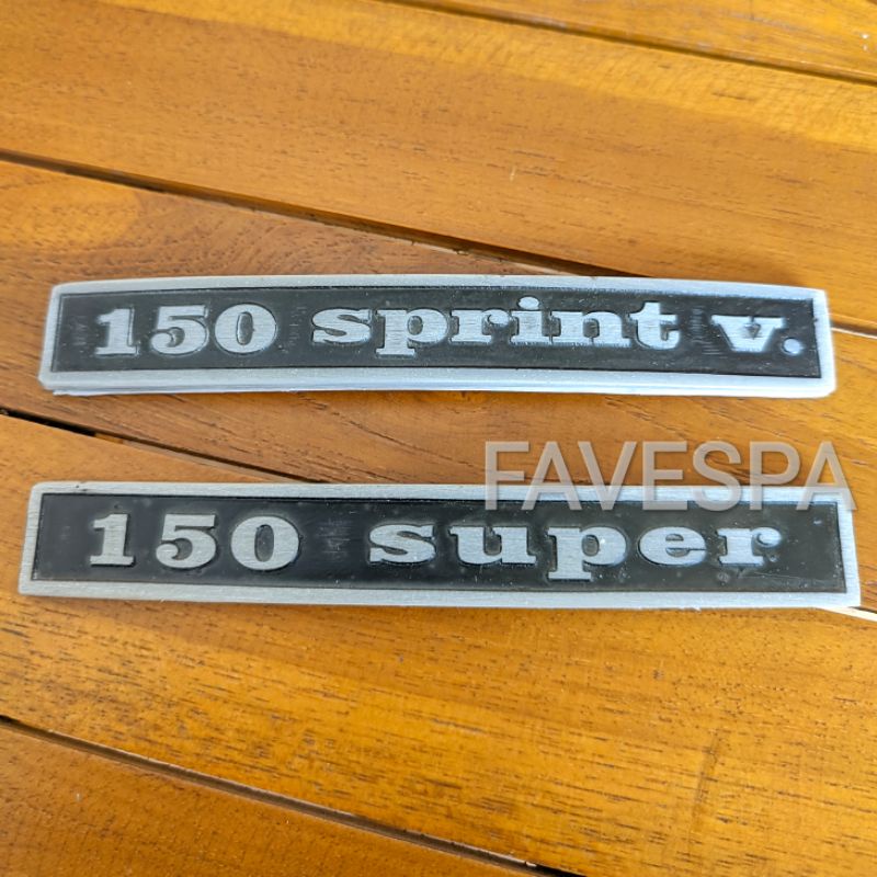 Jual EMBLEM LOGO MODEL BALOK VESPA SUPER SPRINT | Shopee Indonesia