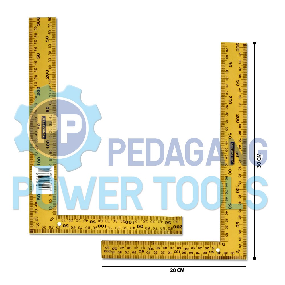Jual KENMASTER 30 X 20 CM SIKU METER TUKANG PENGGARIS SUDUT BESI PASEKON | Shopee Indonesia